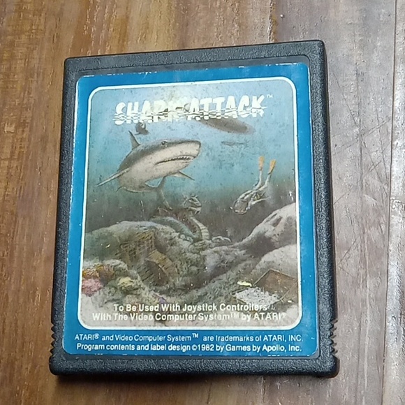 atari | Video Games & Consoles | 982 Shark Attack For Atari 260 | Poshmark